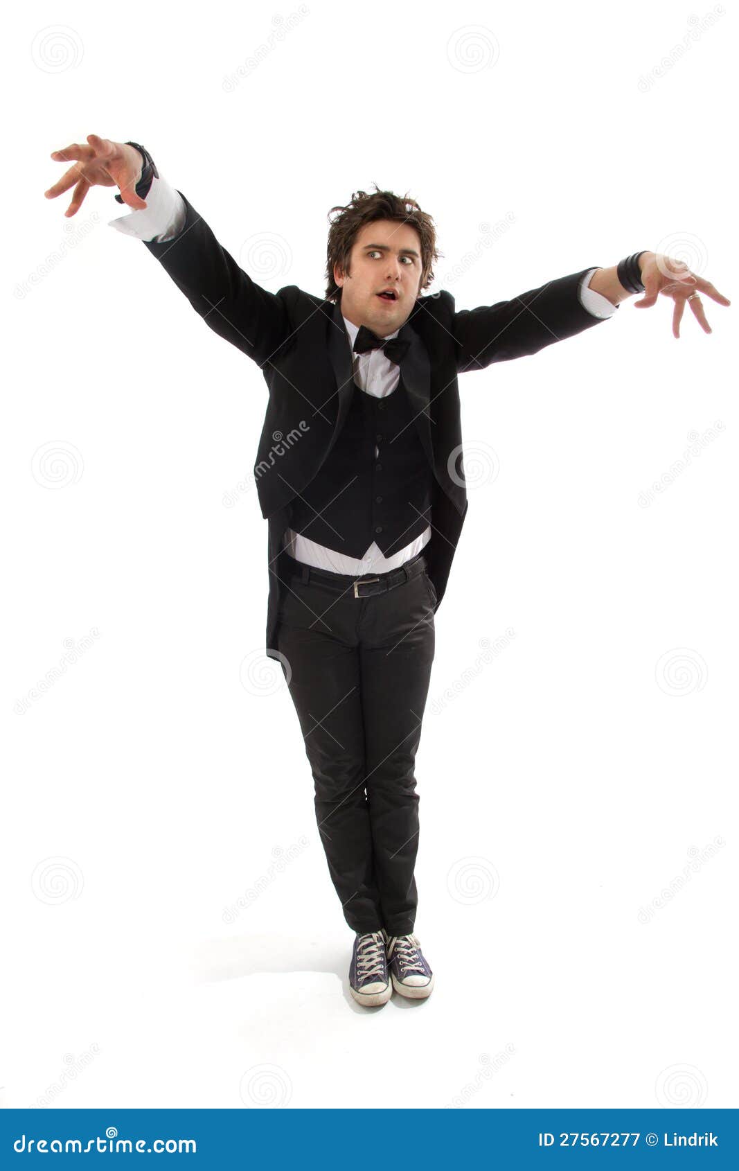 Mad conductor stock image. Image of shirt, pants, standing - 27567277