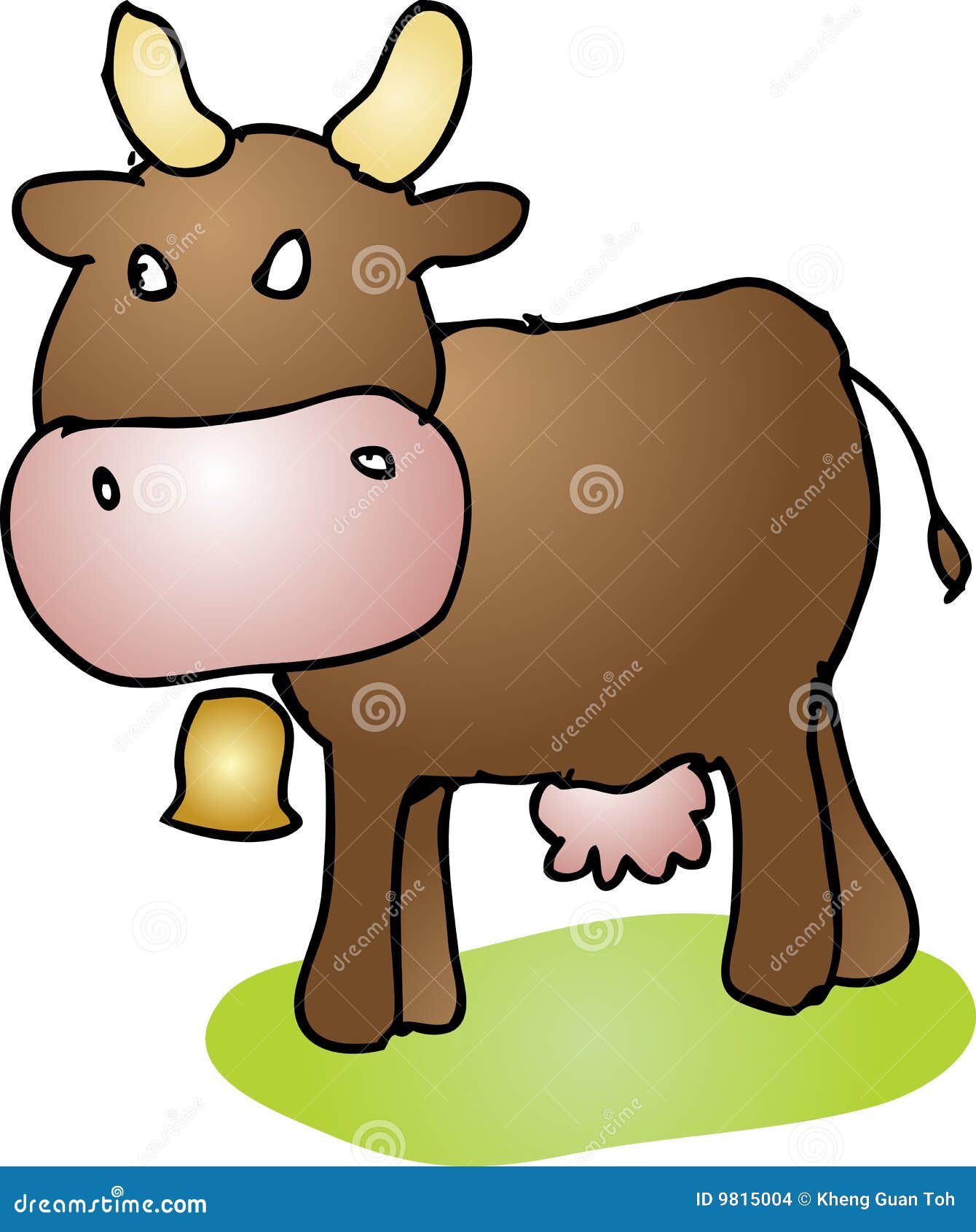 Mad cow cartoon stock vector. Illustration of farm, ornery - 9815004