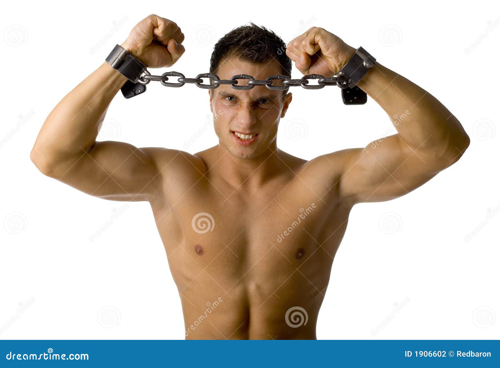 Mad criminal stock photo. Image of chained, healthy, chains - 1906602