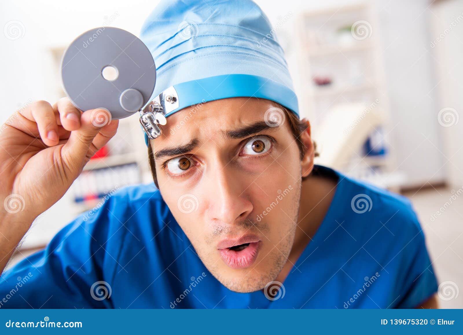 The Mad Doctor Working in the Clinic Stock Photo - Image of maniac ...