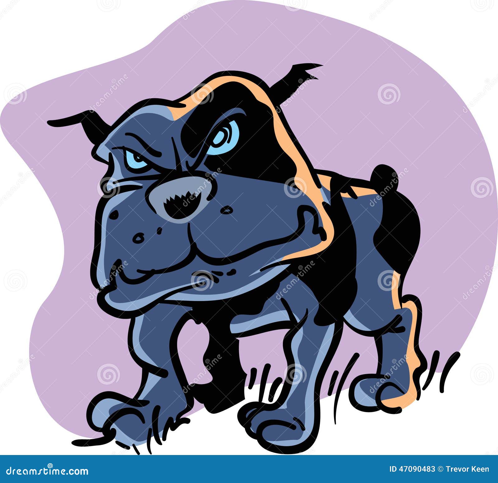 Mad Dog stock illustration. Illustration of face, canine - 47090483