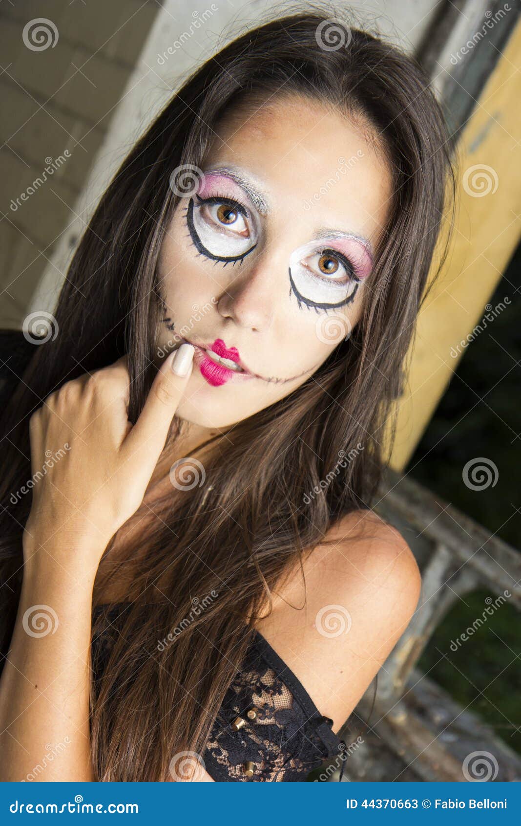 Mad Doll stock image. Image of geisha, model, color, funny - 44370663