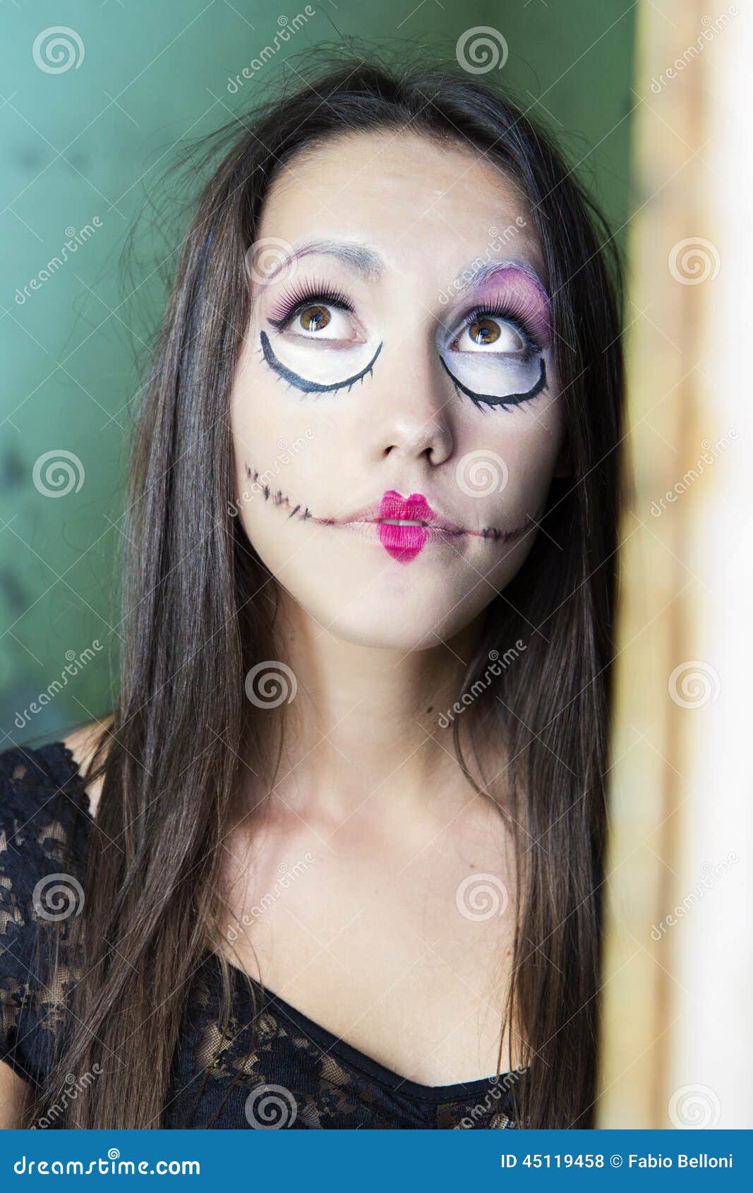 Mad Doll stock photo. Image of eyes, geisha, lips, doll - 45119458