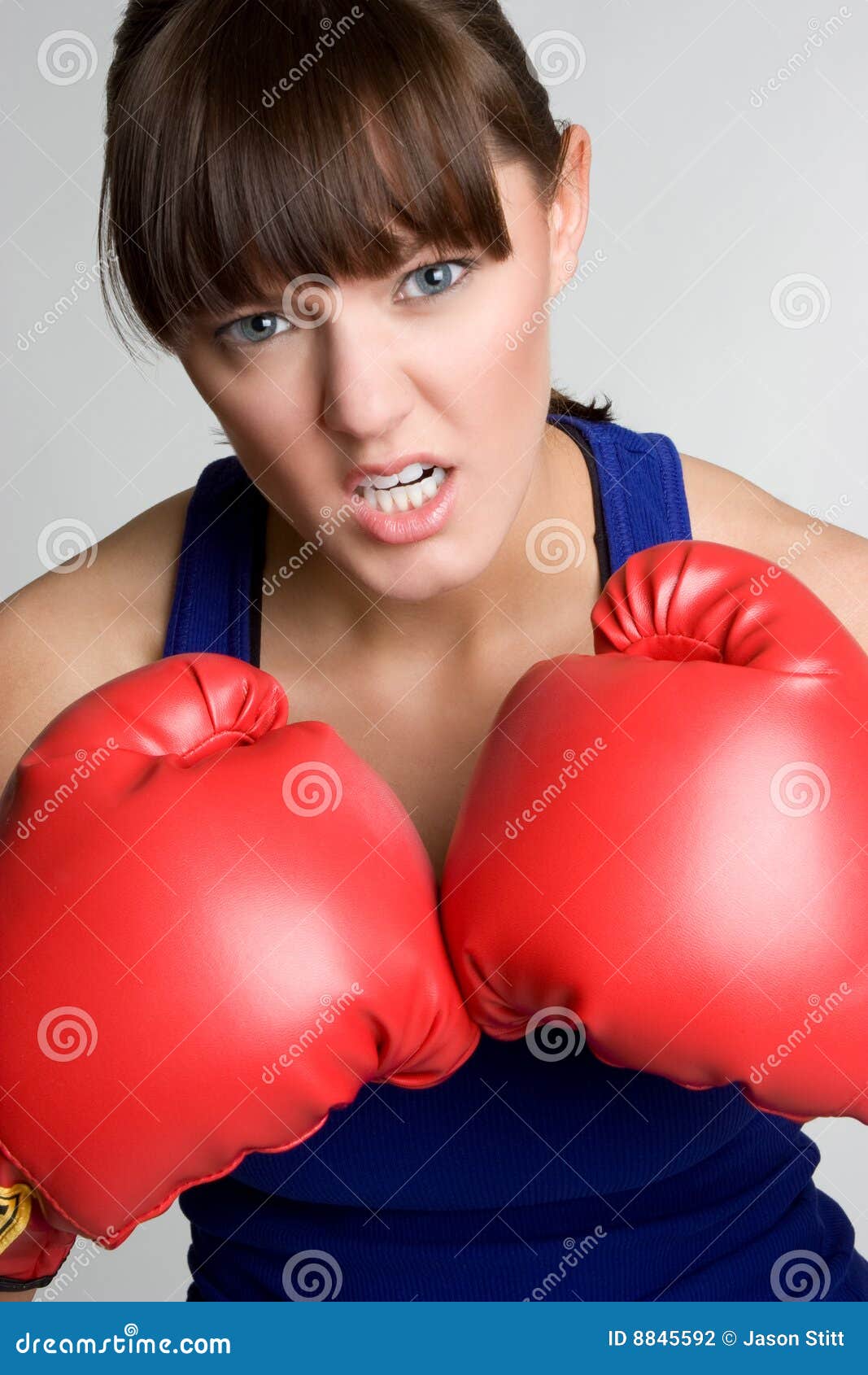 Mad Female Boxer stock photo. Image of angry, people, female - 8845592