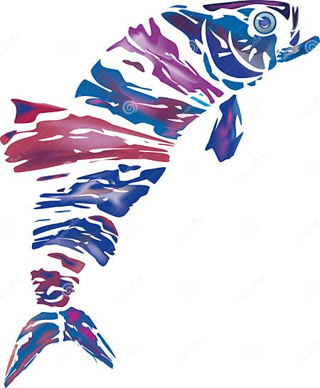 Mad Fish stock vector. Illustration of river, creativity - 16810637