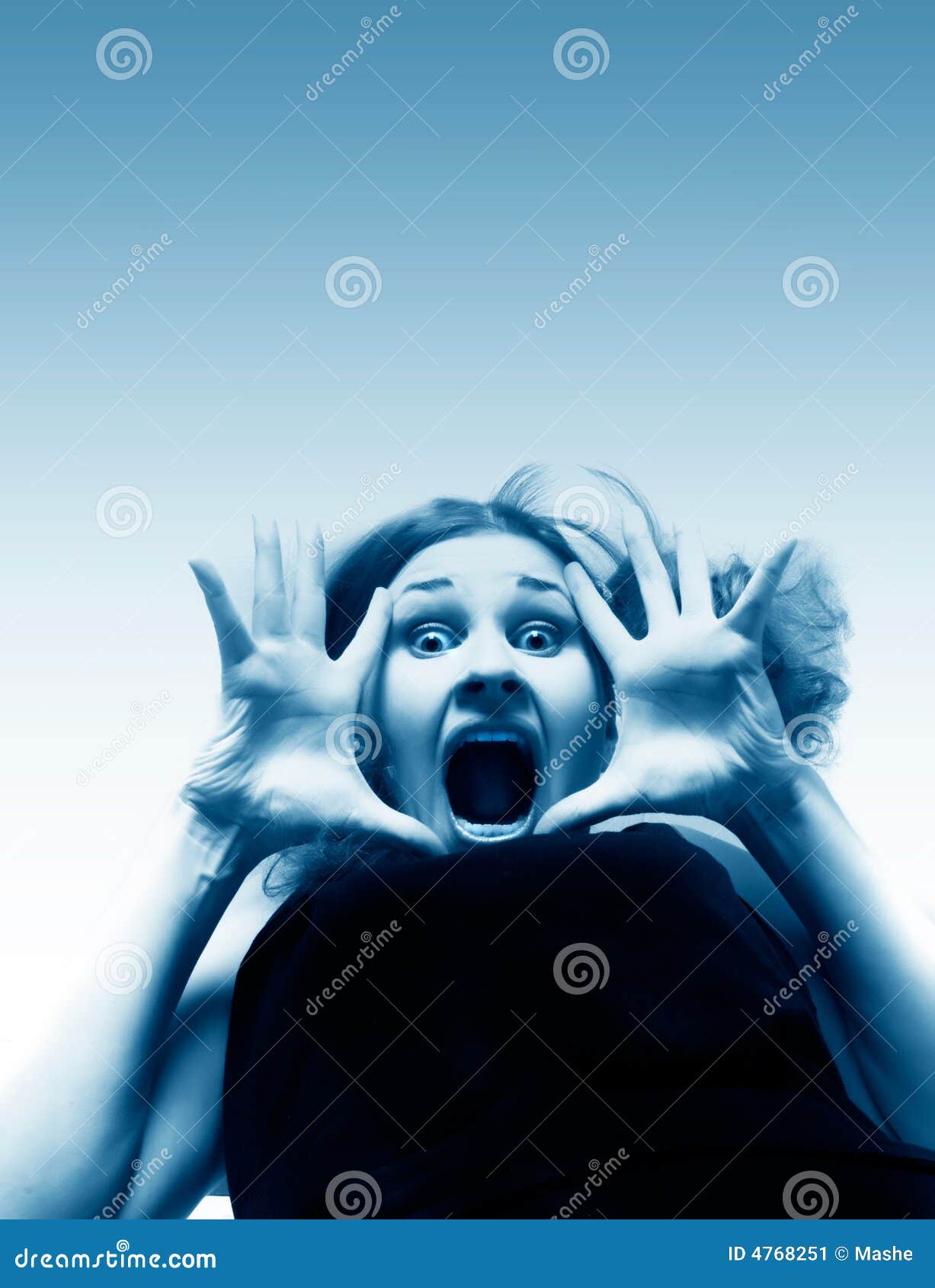 The Girl Shouts Royalty-Free Stock Image | CartoonDealer.com #18253426