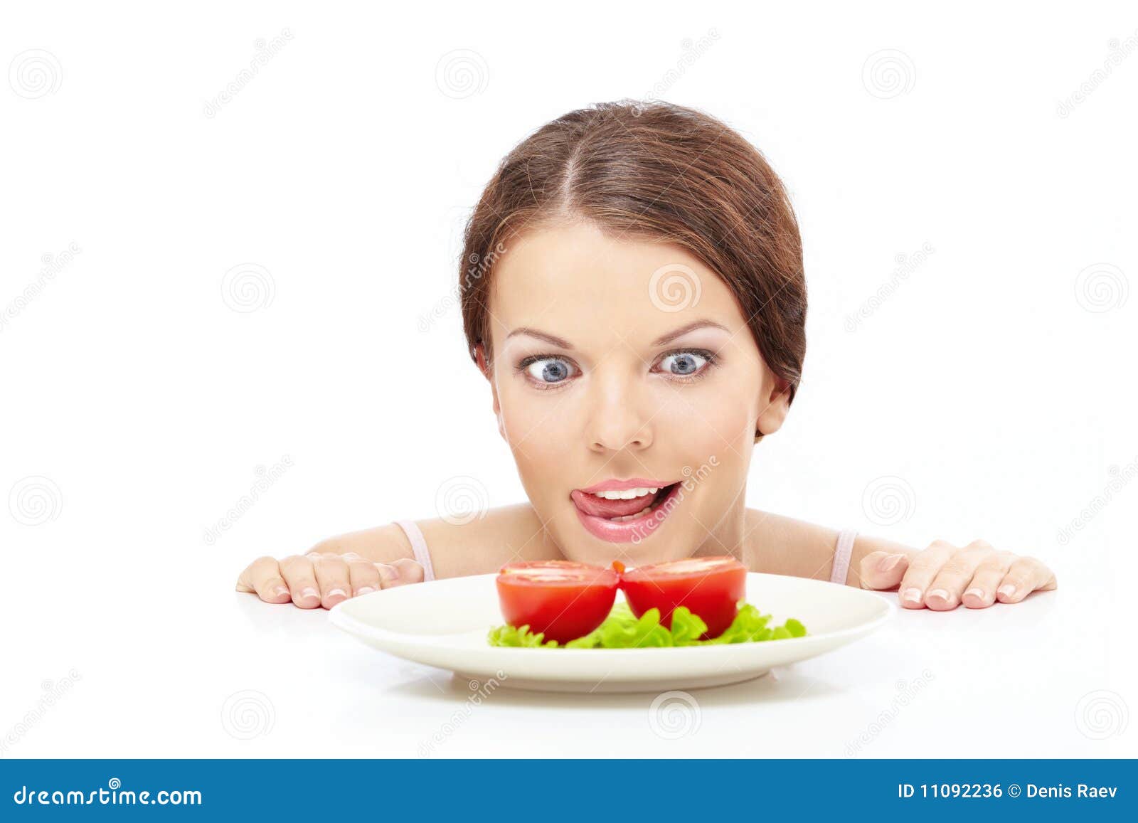 Mad hunger stock photo. Image of female, meal, desire - 11092236