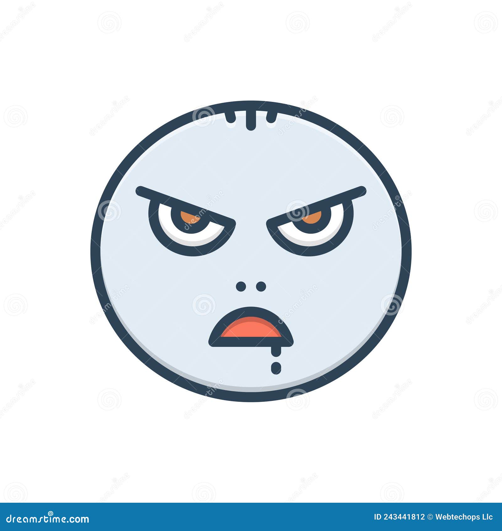 Color Illustration Icon for Mad, Insane and Maniac Stock Illustration ...