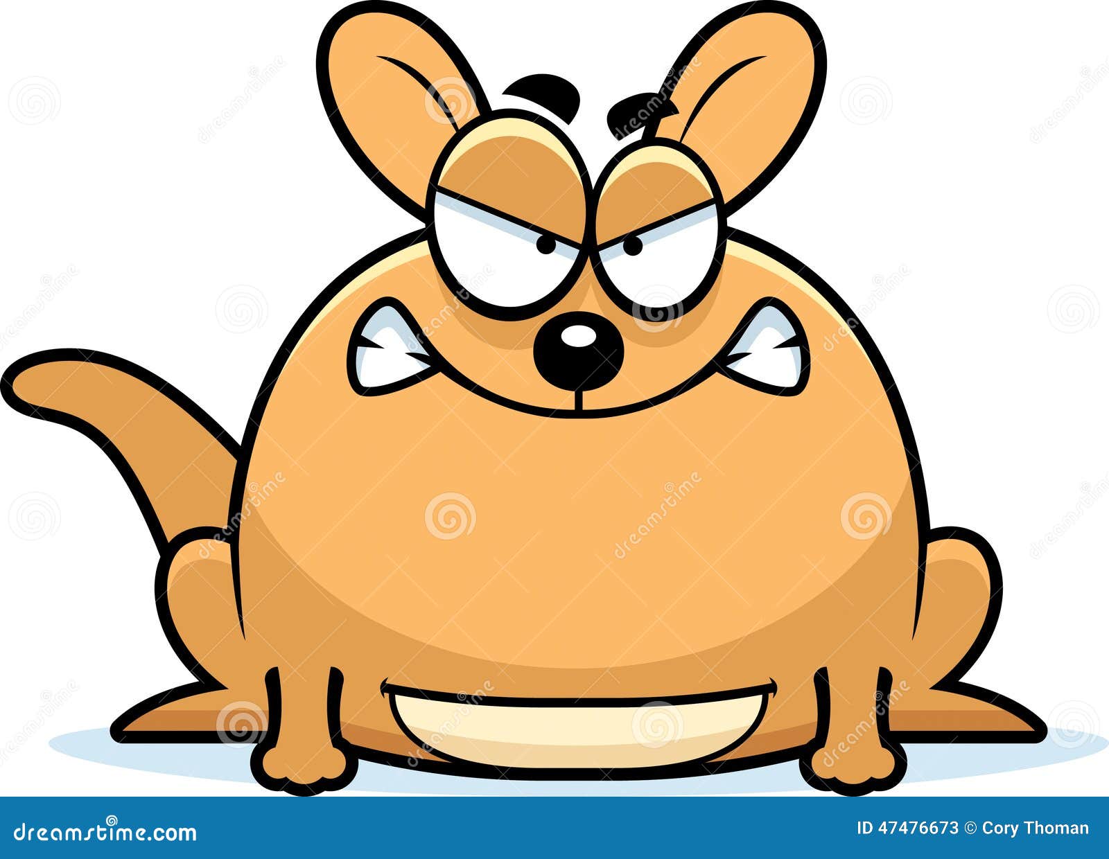 Mad Little Kangaroo stock vector. Image of wallaby, clip - 47476673