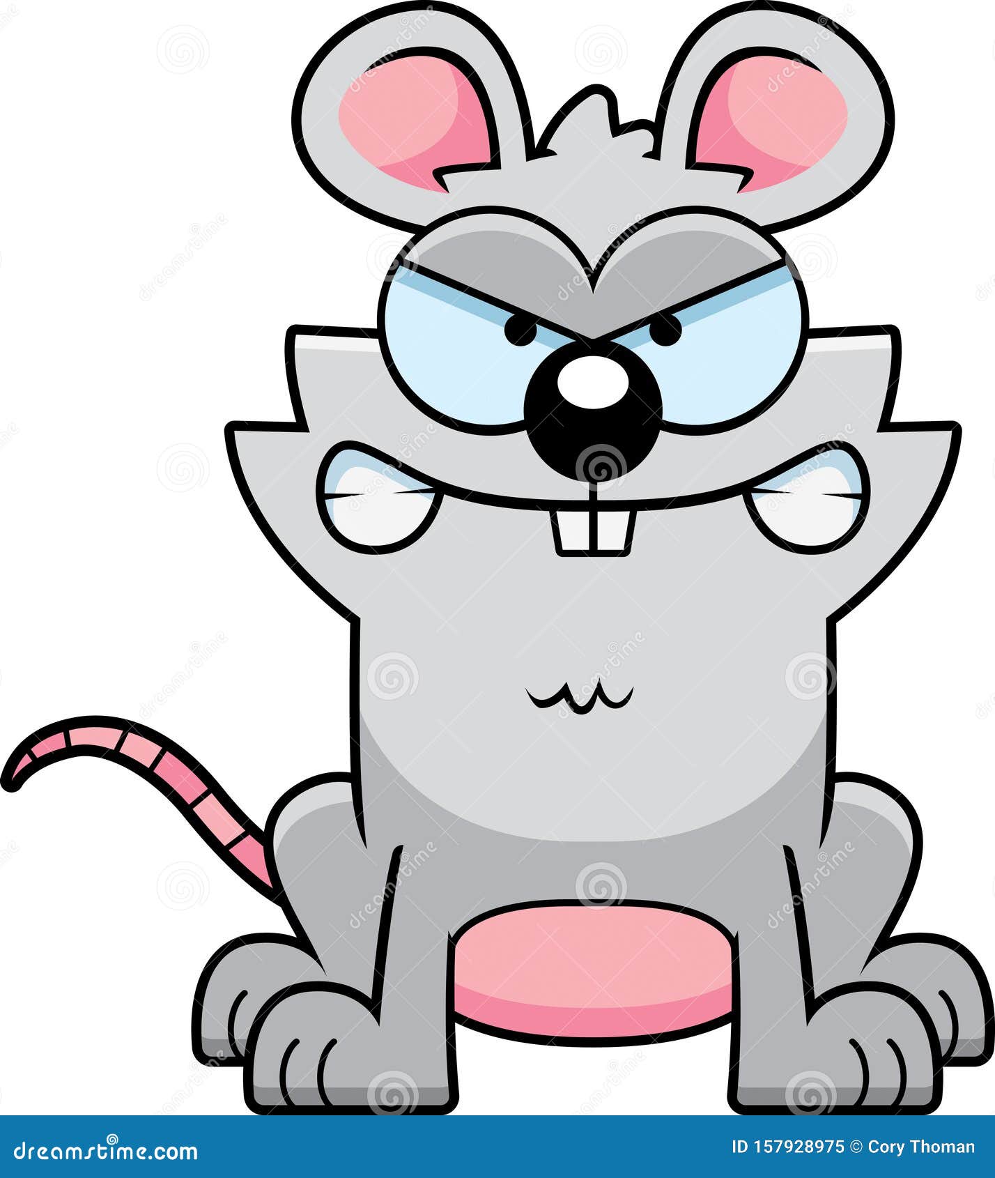 Mad Little Mouse stock vector. Illustration of vector - 157928975