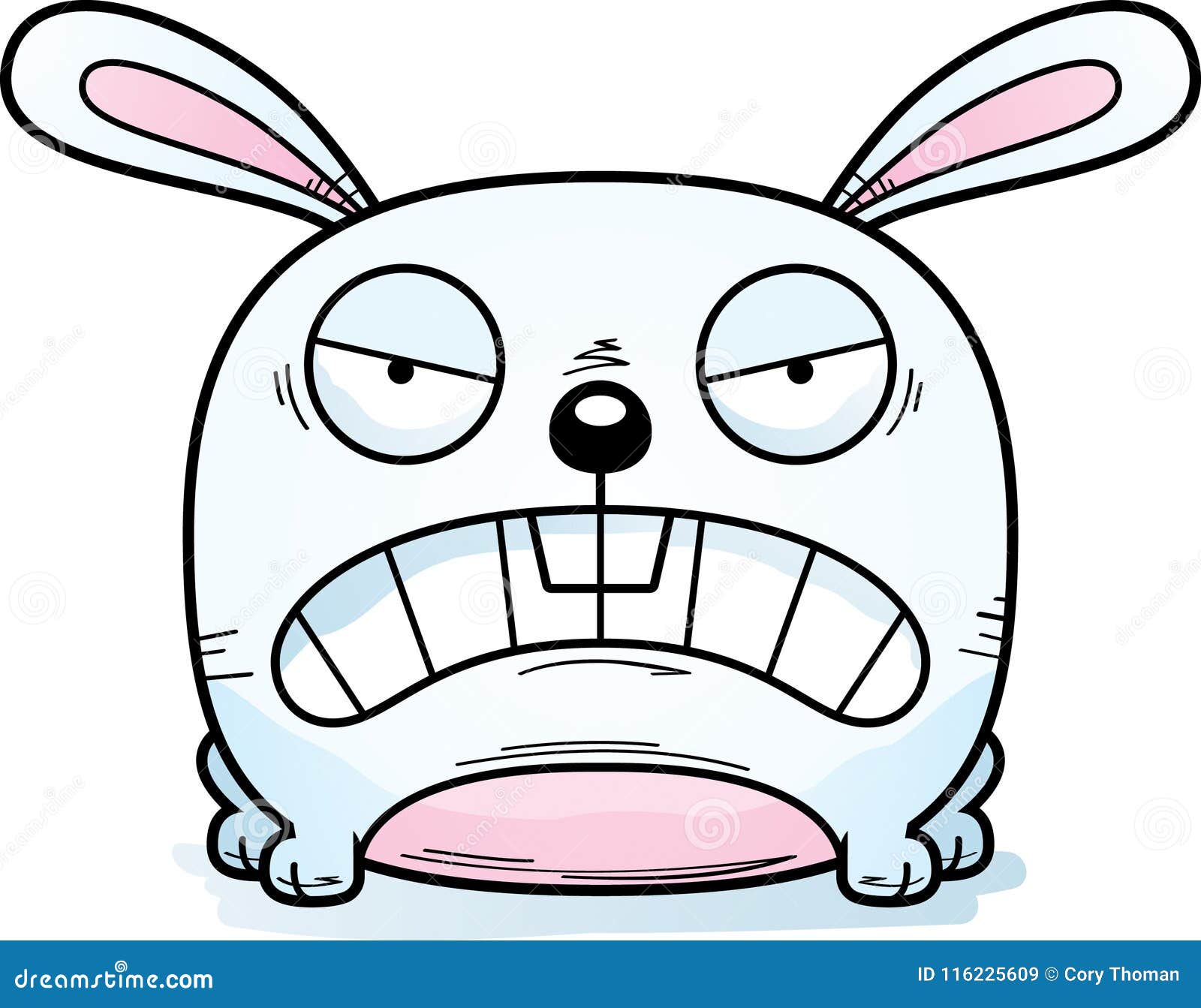 Mad Little Rabbit stock vector. Illustration of bunny - 116225609