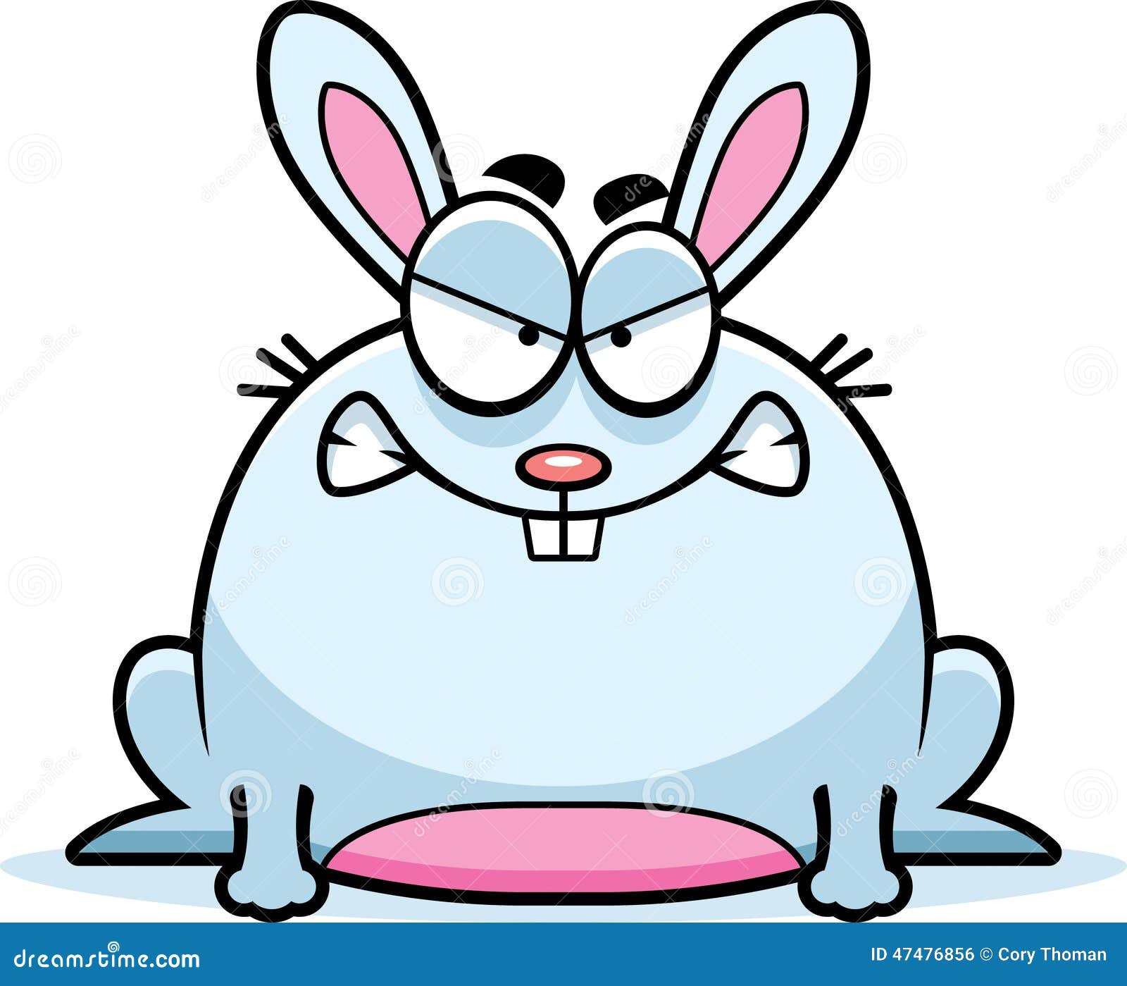 Mad Little Rabbit stock vector. Illustration of furious - 47476856