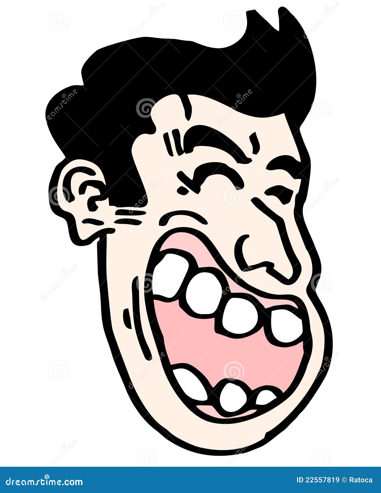 Mad man stock vector. Illustration of pleasant, laughter - 22557819