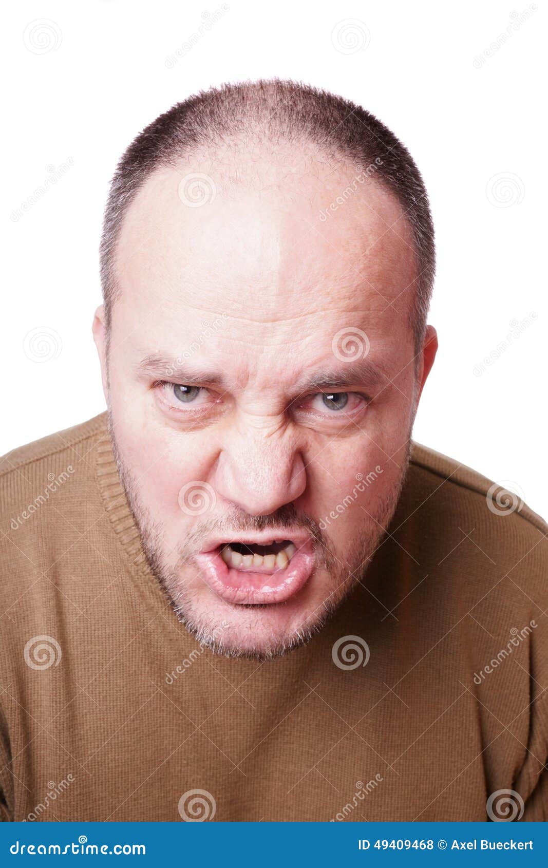 Mad man stock photo. Image of rage, beard, crazy, male - 49409468