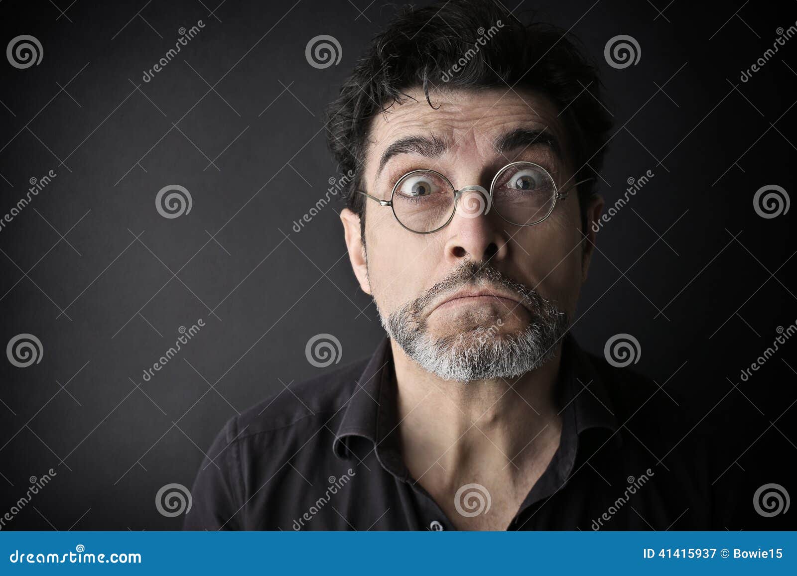 Mad man stock image. Image of serenity, negative, smiley - 41415937