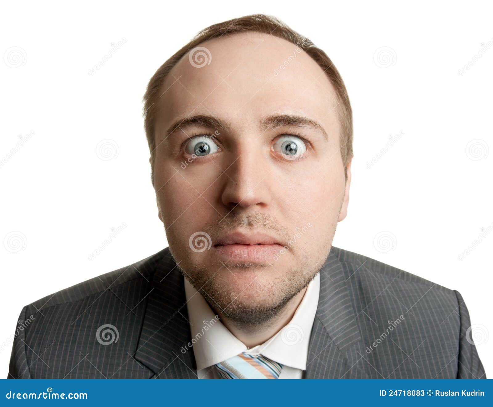 Mad Manager on White Background Stock Image - Image of corporate ...