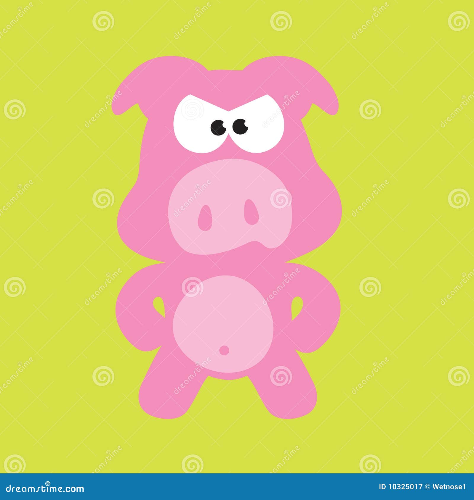 Mad Pig/Swine stock vector. Illustration of animal, adult - 10325017