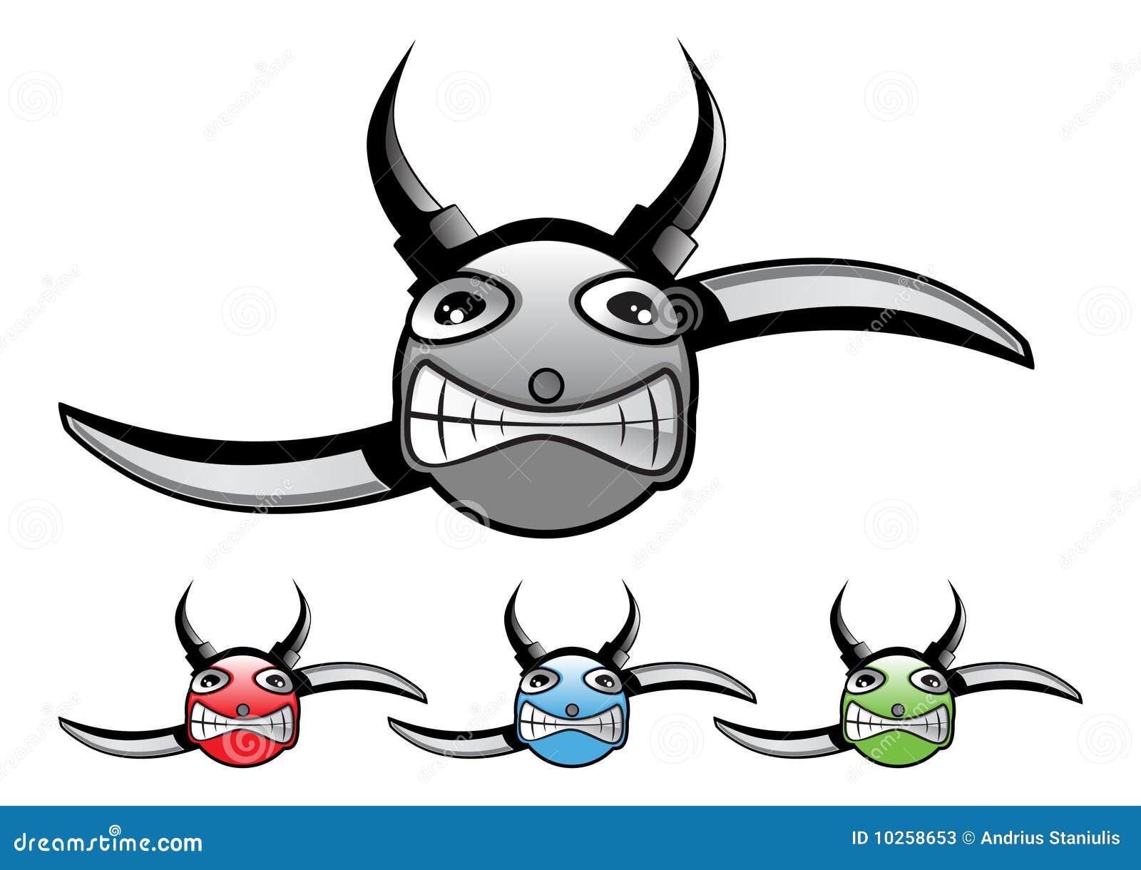 Mad pilot stock vector. Illustration of cool, propeler - 10258653