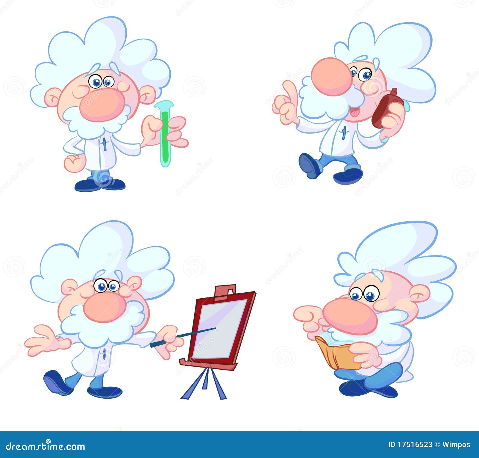 Mad professor stock illustration. Illustration of comic - 17516523