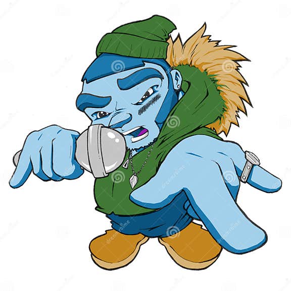 The Mad Rapper stock illustration. Illustration of aggresive - 849888