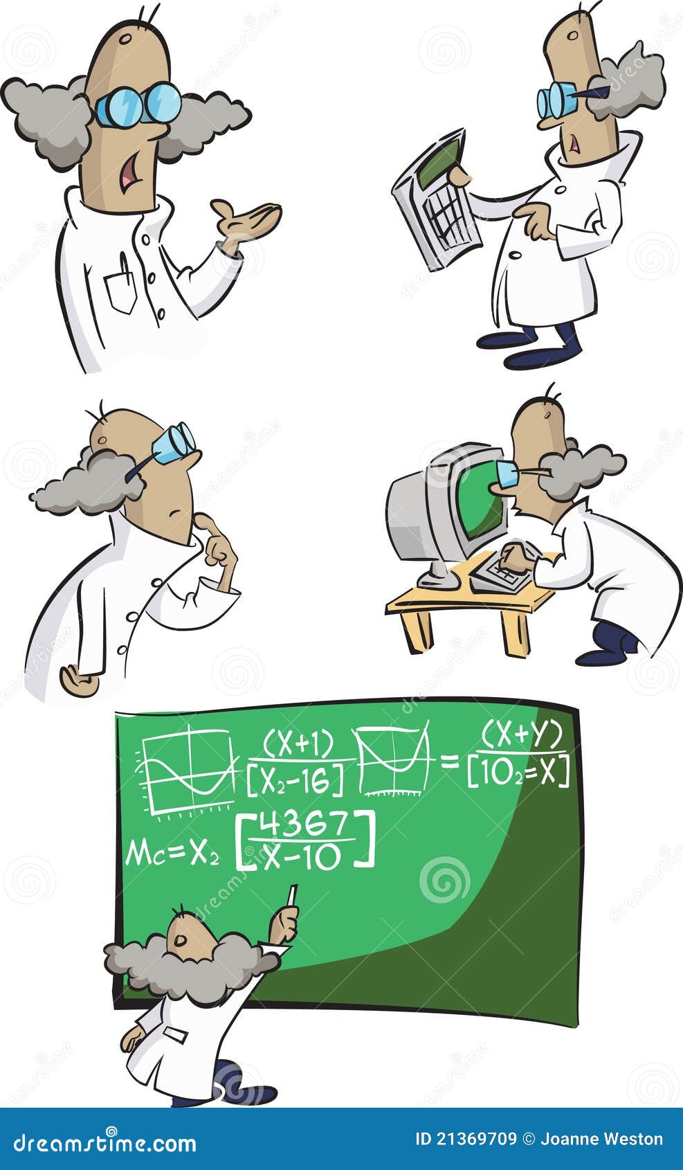 Mad Science stock vector. Illustration of math, homework - 21369709