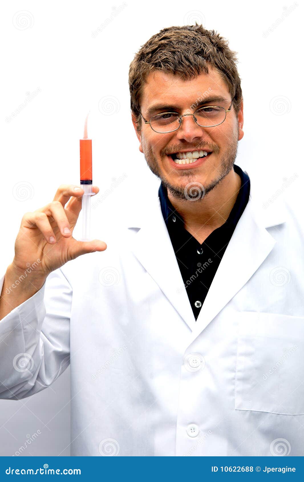 Mad Scientist stock photo. Image of cheerful, exam, male - 10622688