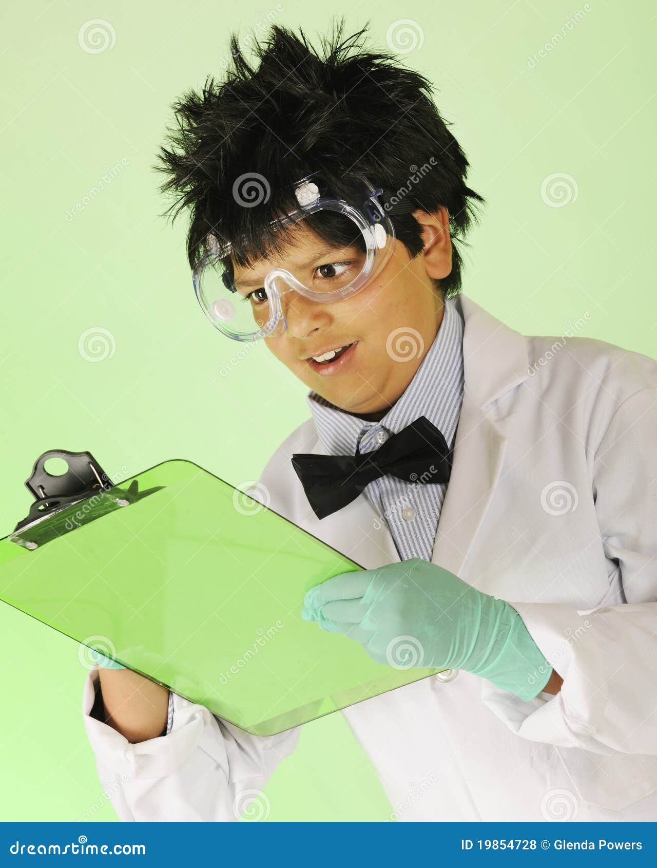 Mad Scientist Taking Notes stock photo. Image of board - 19854728