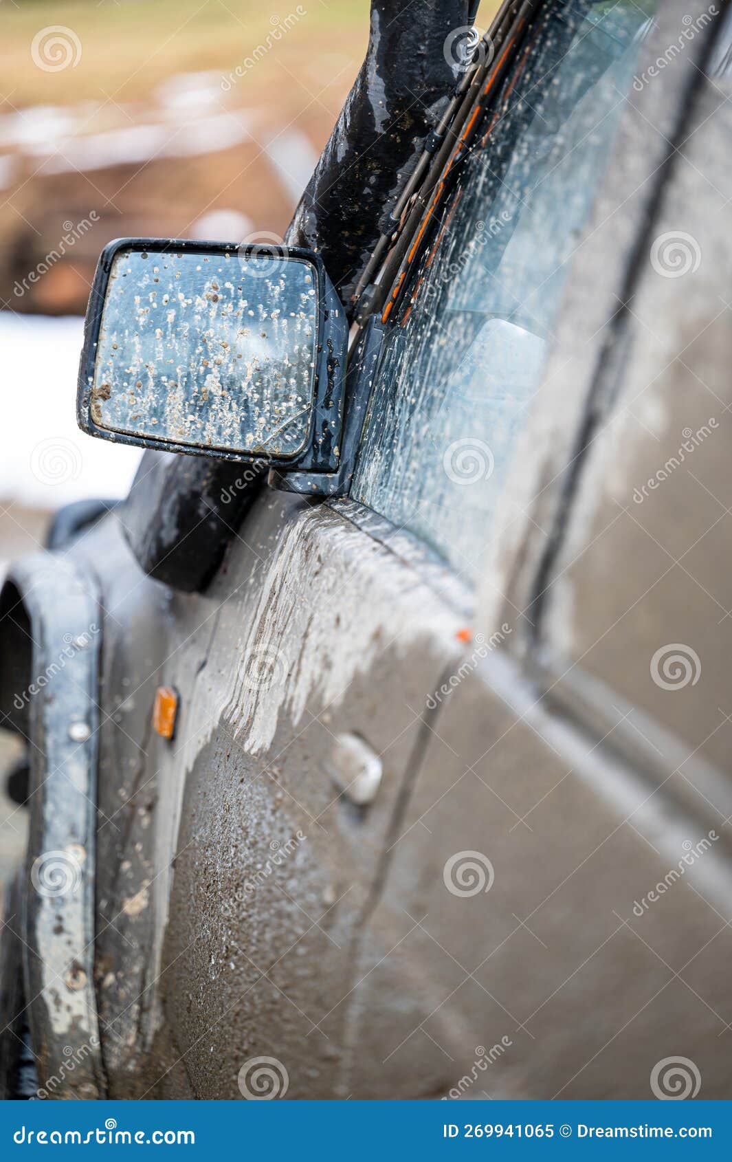 Dirty Car Side. Splash and Texture of Mud on a Car. Mad Splattered 4x4 ...