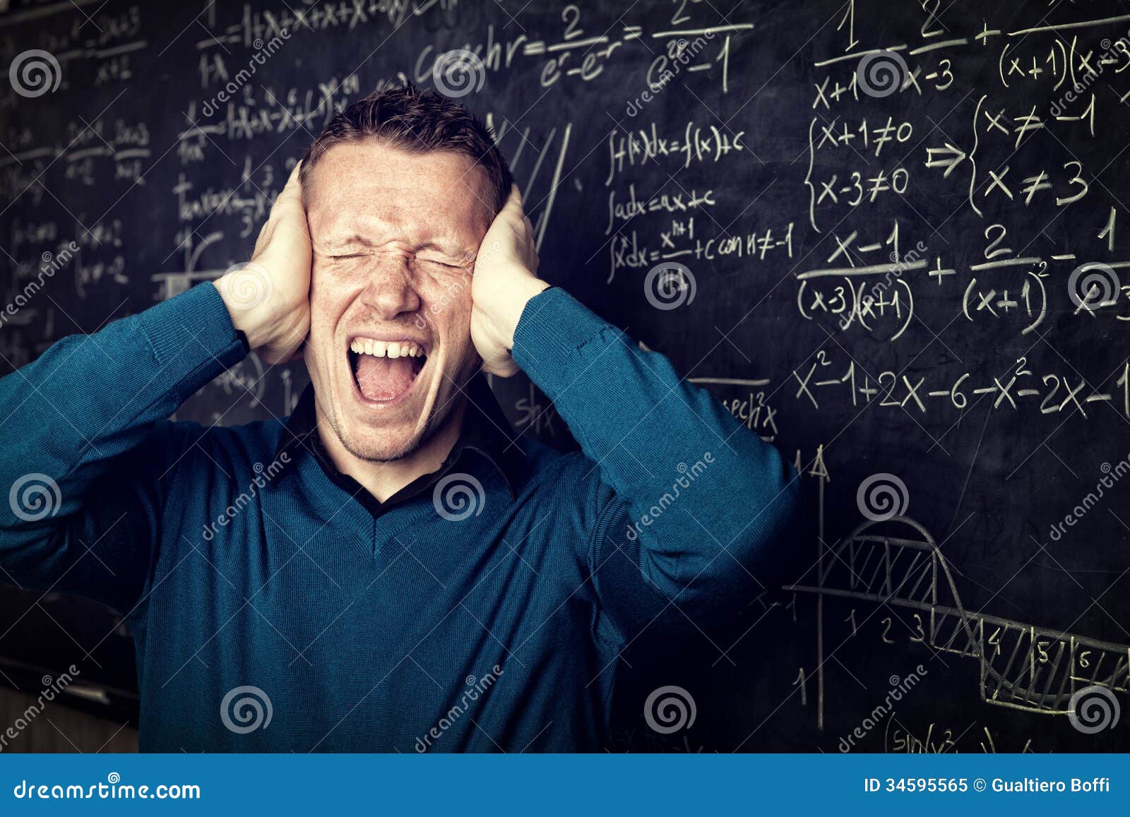 Mad teacher stock image. Image of adult, stressed, teacher - 34595565