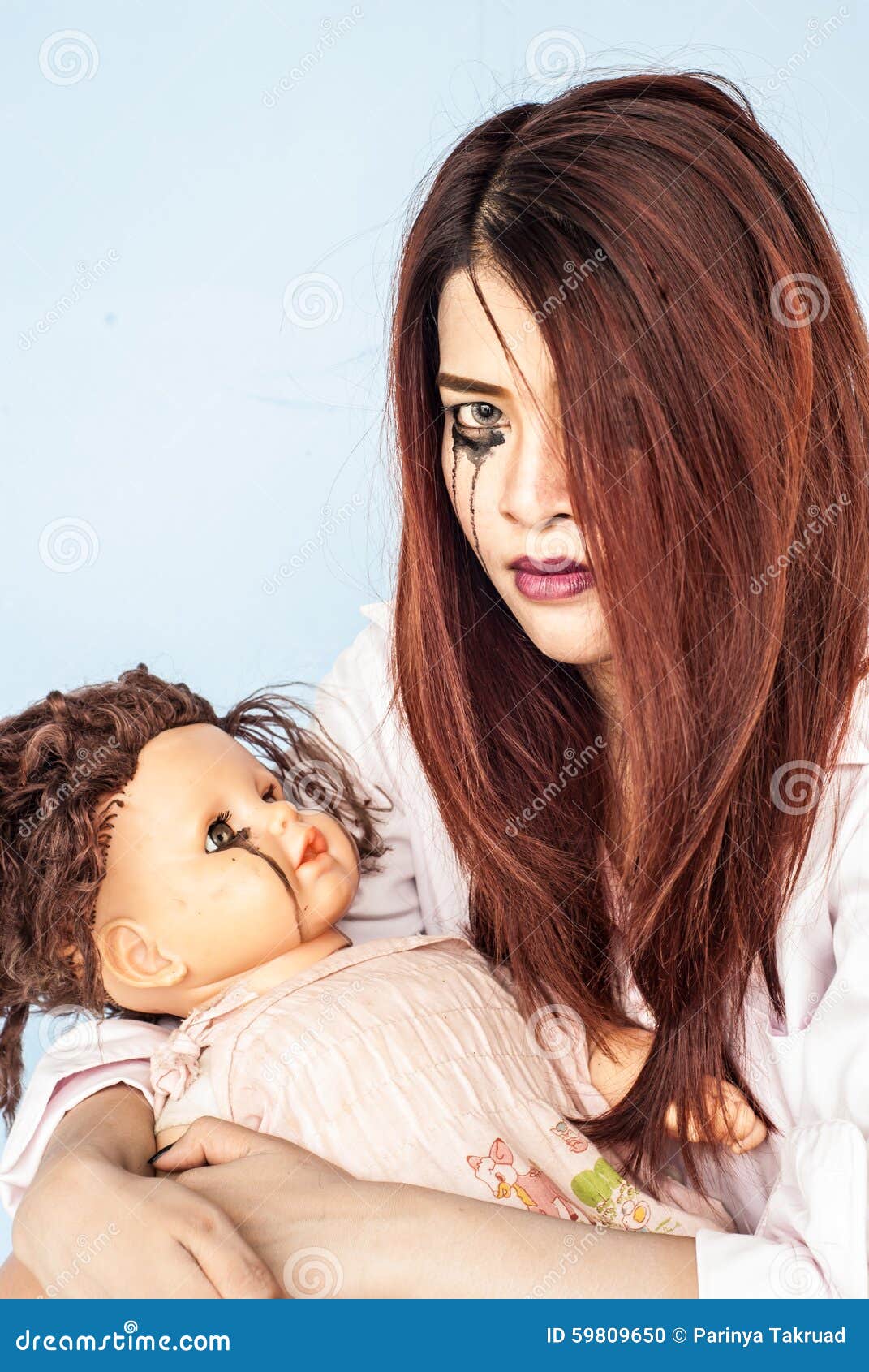 Mad woman stock photo. Image of neurosis, pain, domestic - 59809650