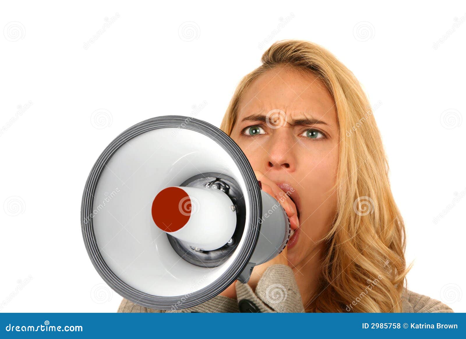Mad Woman Screaming stock photo. Image of businesswoman - 2985758