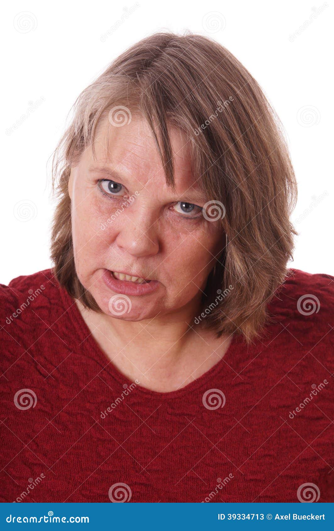 Mad woman stock image. Image of funny, mouth, portrait - 39334713