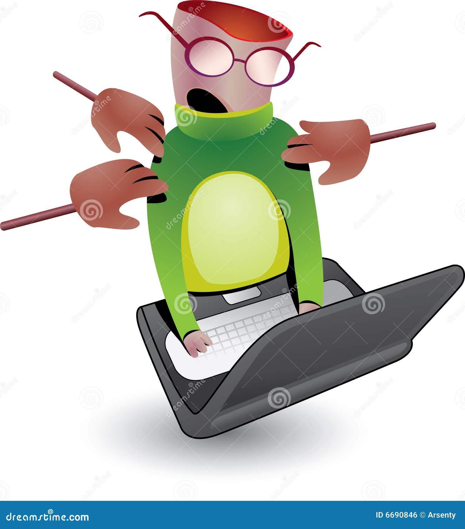 Mad work stock vector. Illustration of business, interfere - 6690846