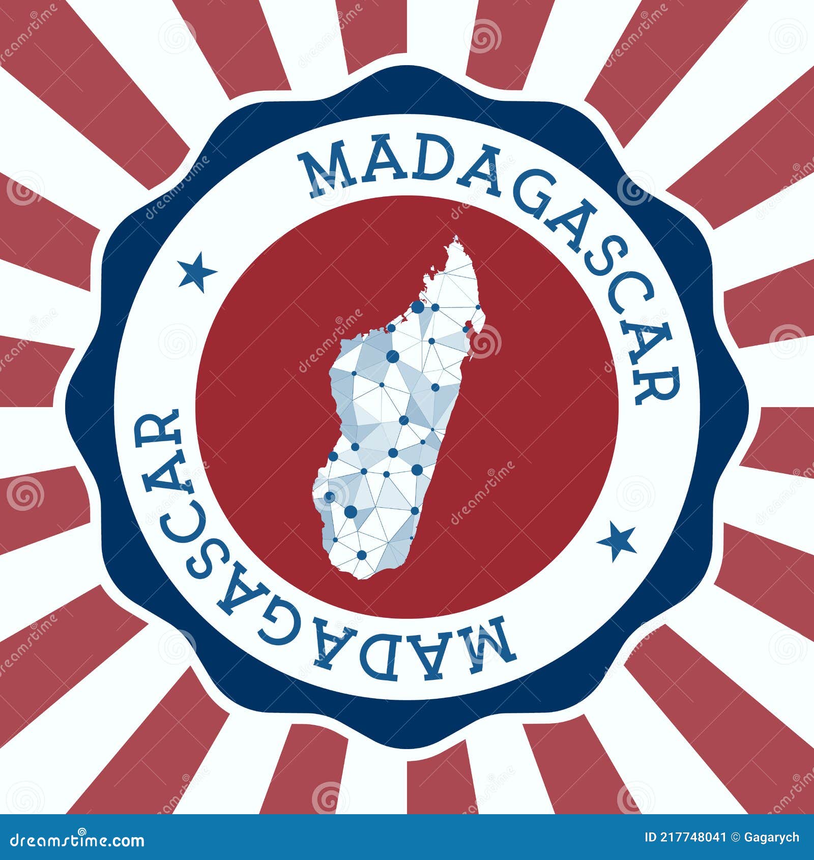Madagascar Badge. stock vector. Illustration of digital - 217748041