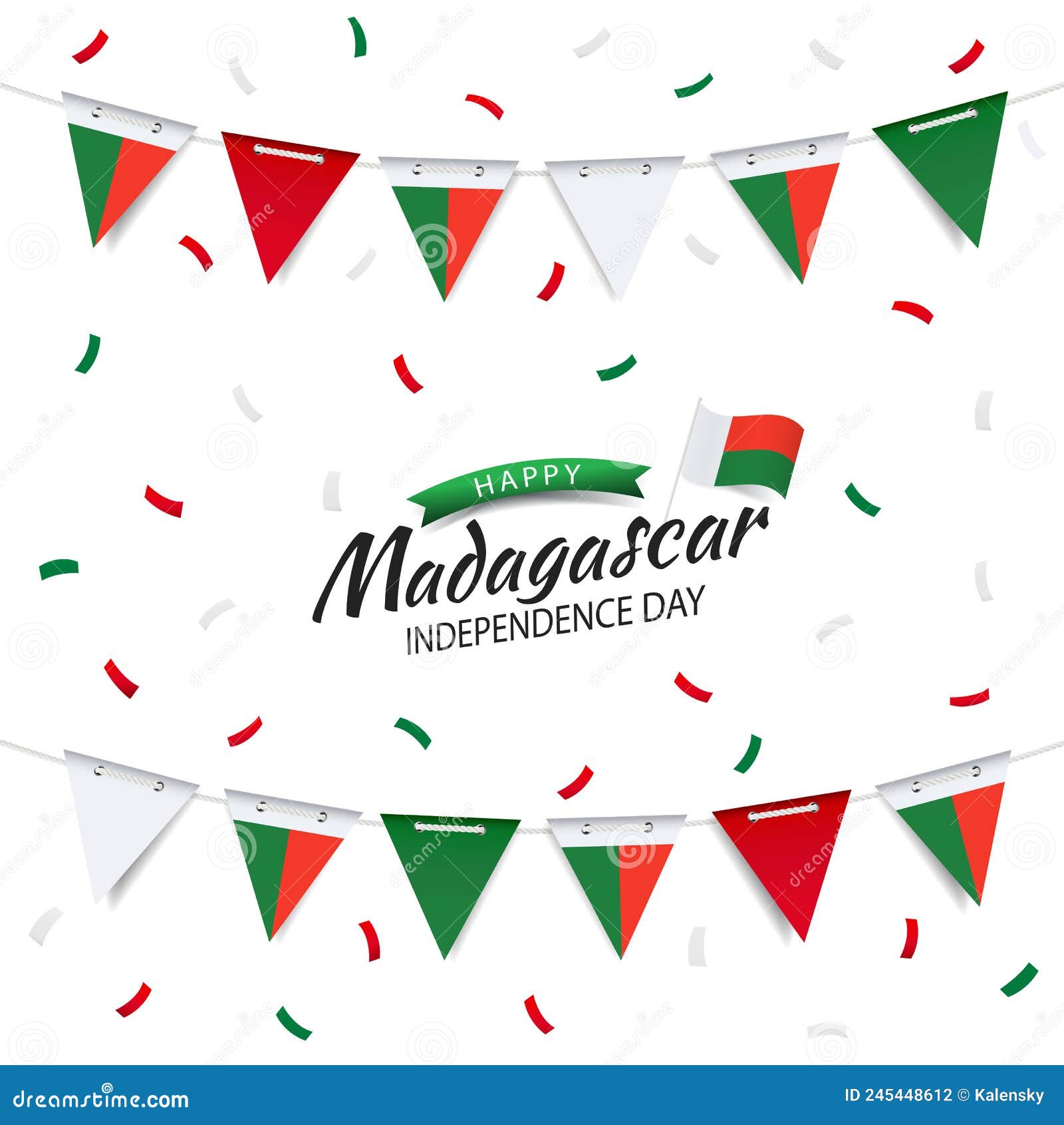 Madagascar Independence Day Stock Vector - Illustration of graphic ...