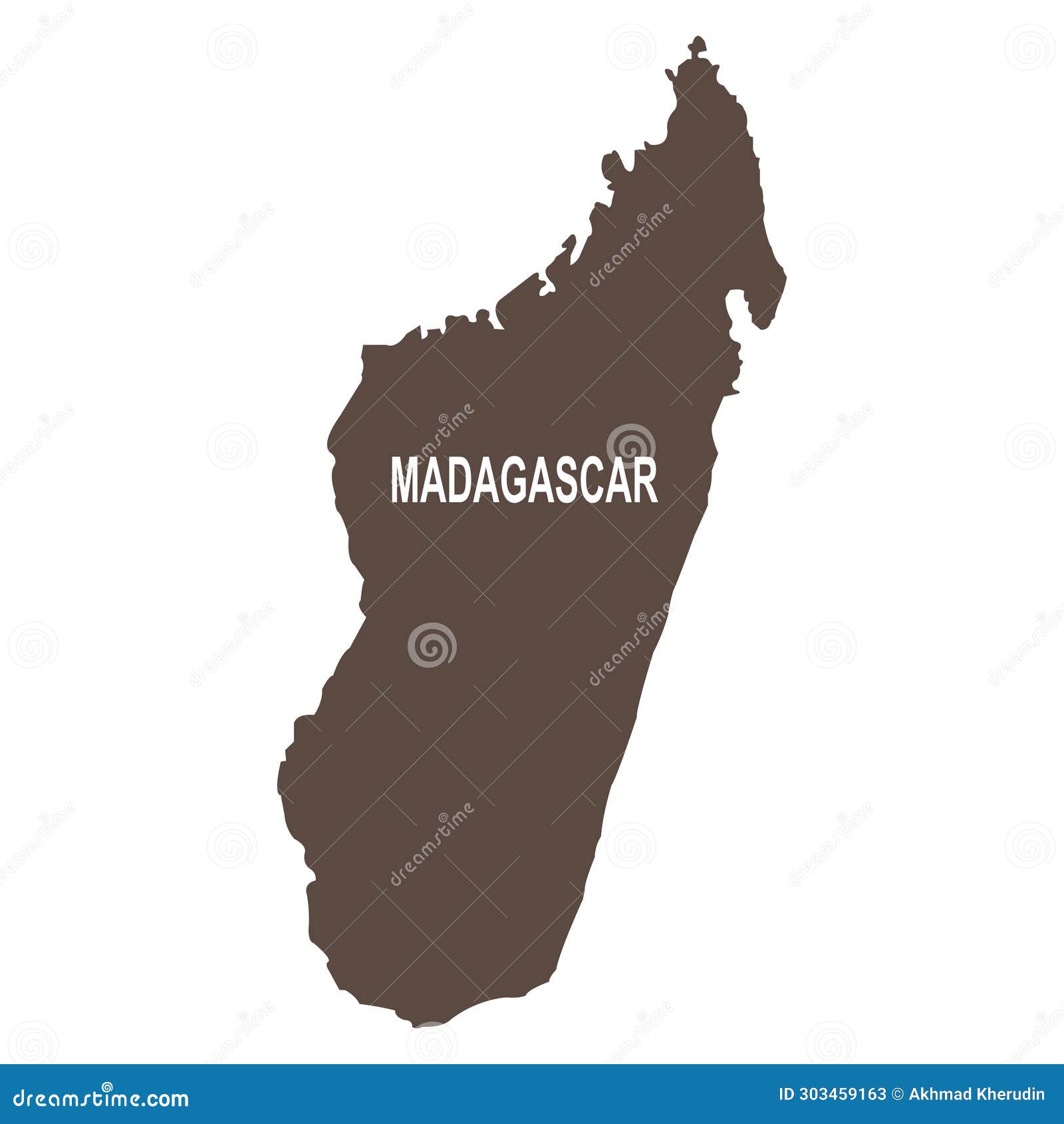 Madagascar map stock illustration. Illustration of international ...