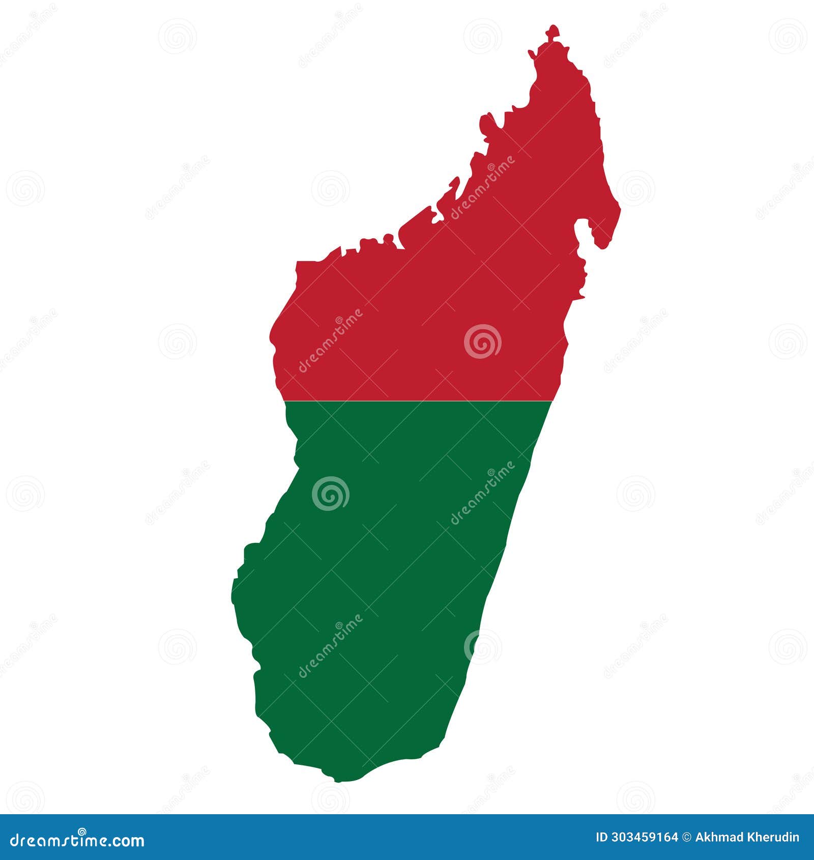 Madagascar map stock illustration. Illustration of flat - 303459164