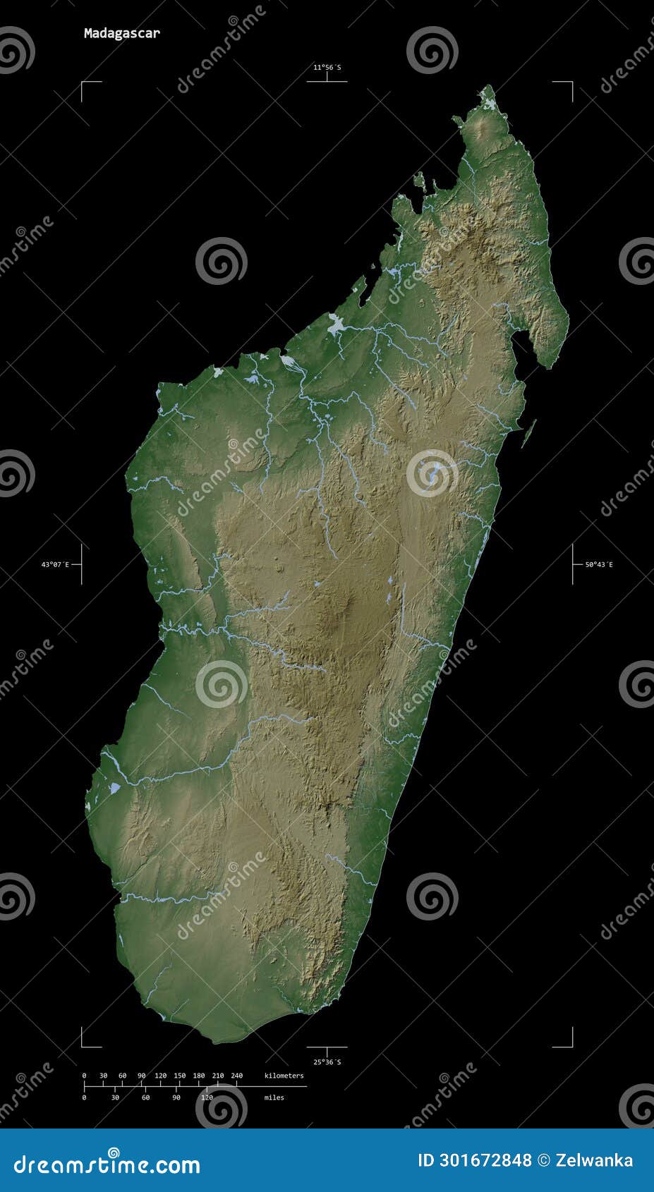 Madagascar Shape on Black. Pale Stock Illustration - Illustration of ...