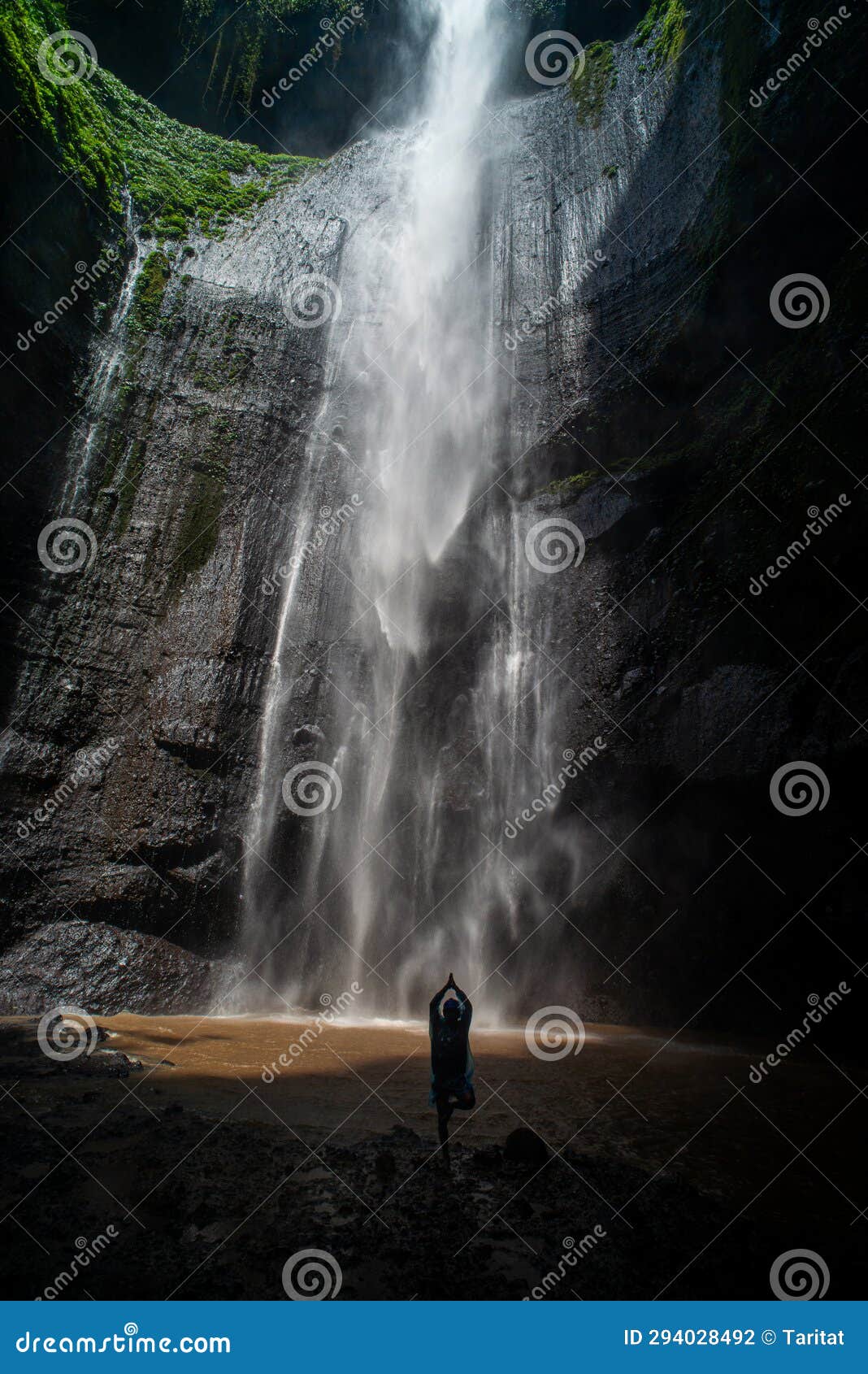 Madakaripura Waterfall is the Tallest Waterfall in Java,Indonesia Stock ...