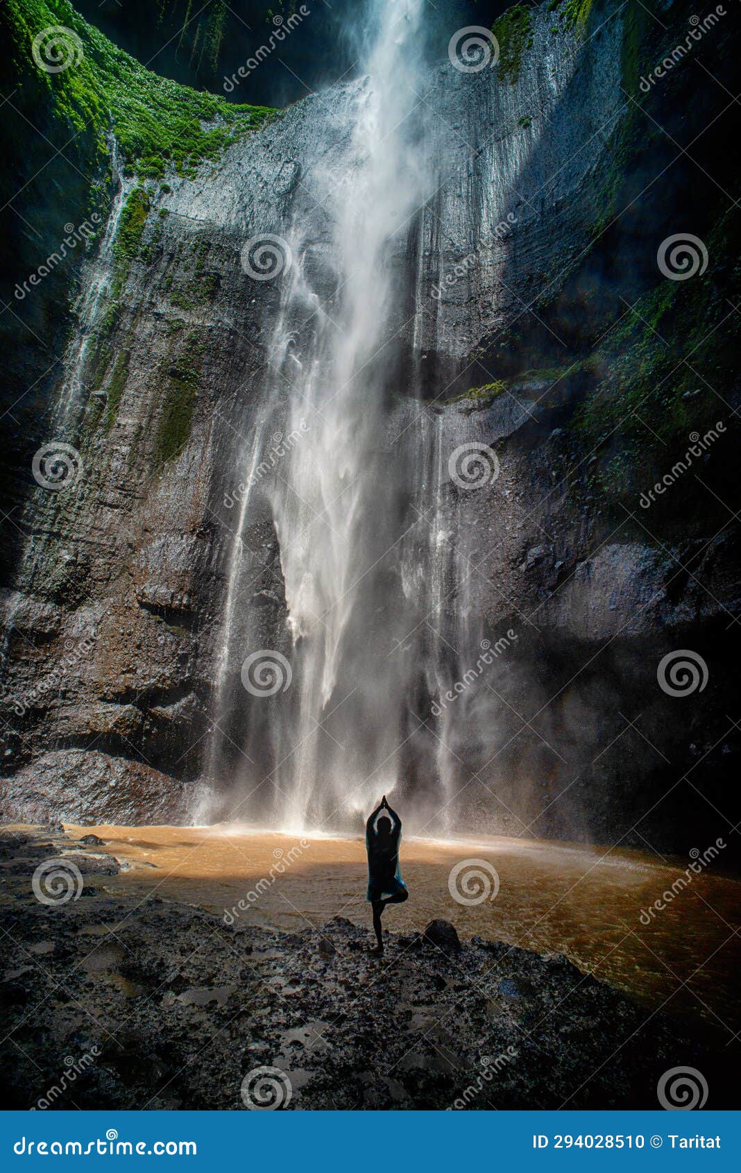 Madakaripura Waterfall is the Tallest Waterfall in Java,Indonesia Stock ...