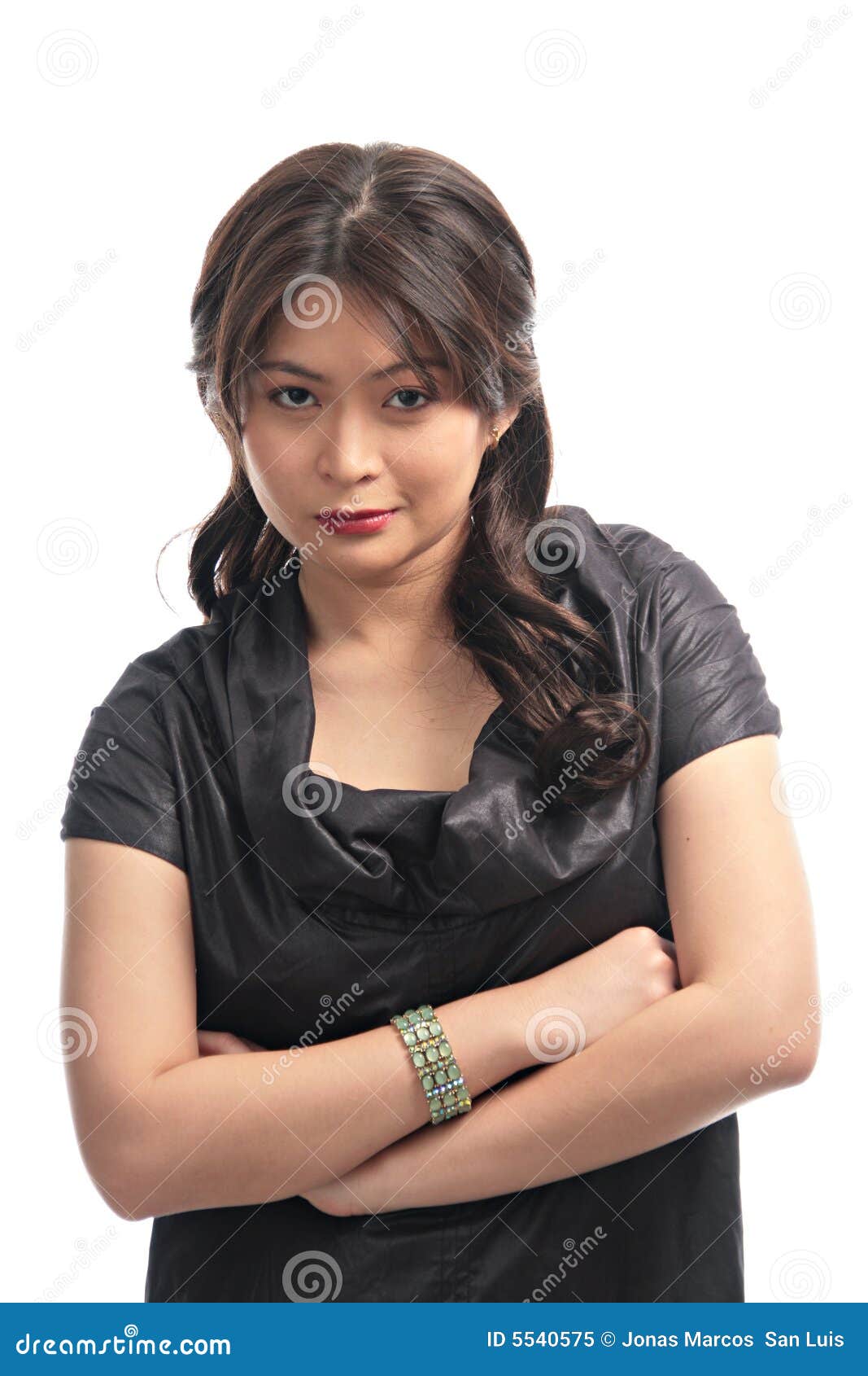 Madame Avec Un Sourire Mesquin Image stock - Image du tony, charme: 5540575