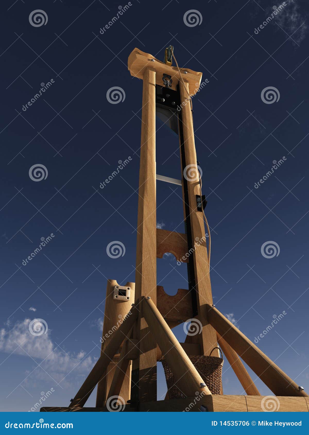 Madame La Guillotine stock illustration. Illustration of crime - 14535706