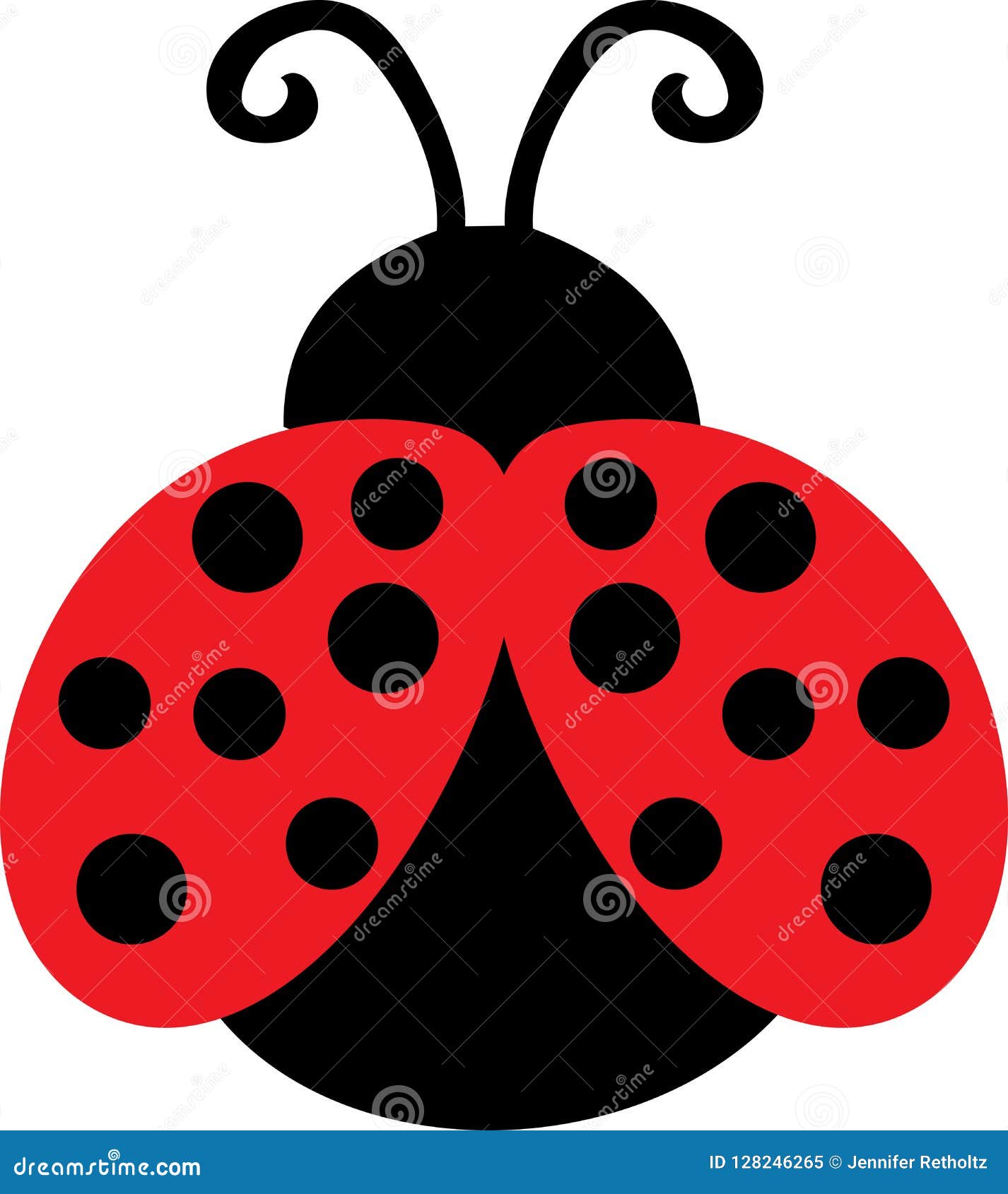 Madame Mignonne Bug Clip Art Illustration de Vecteur - Illustration du ...