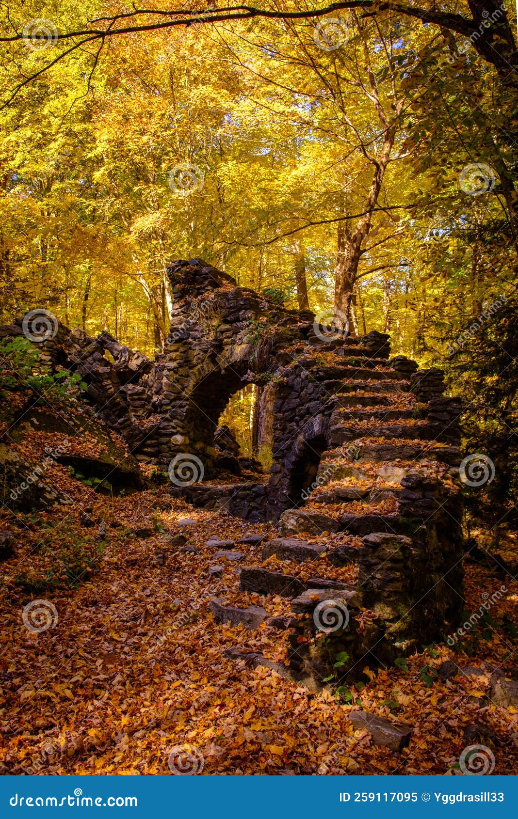Madame Sherri Castle by a Fall Day Stock Image - Image of scenery ...