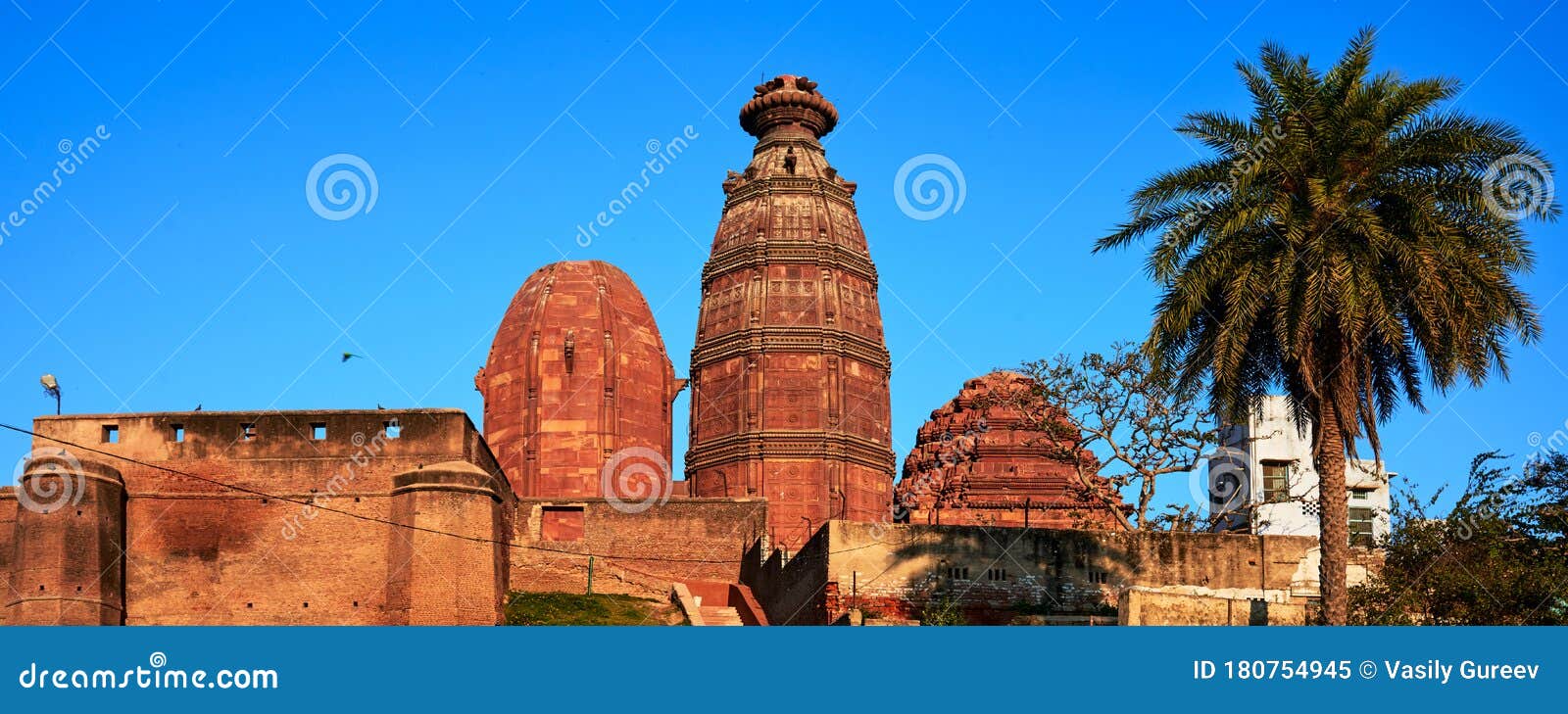 Madan Mohan Temple in Vrindavan Stock Image - Image of sandstone, holy ...