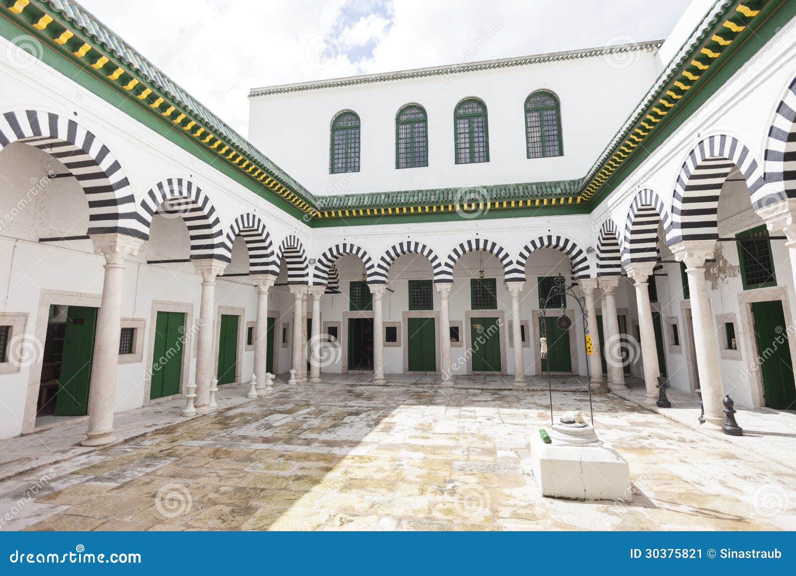 Madarsa Mouradia stock image. Image of istitution, green - 30375821