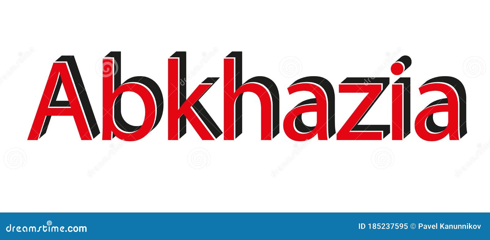 Abkhazia - High Detailed Physical Map. Vector Map. Dem Map ...