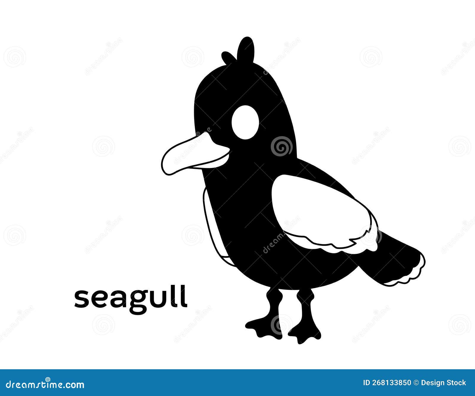 Segull Isolated Vector Silhouettes Stock Illustration - Illustration of ...