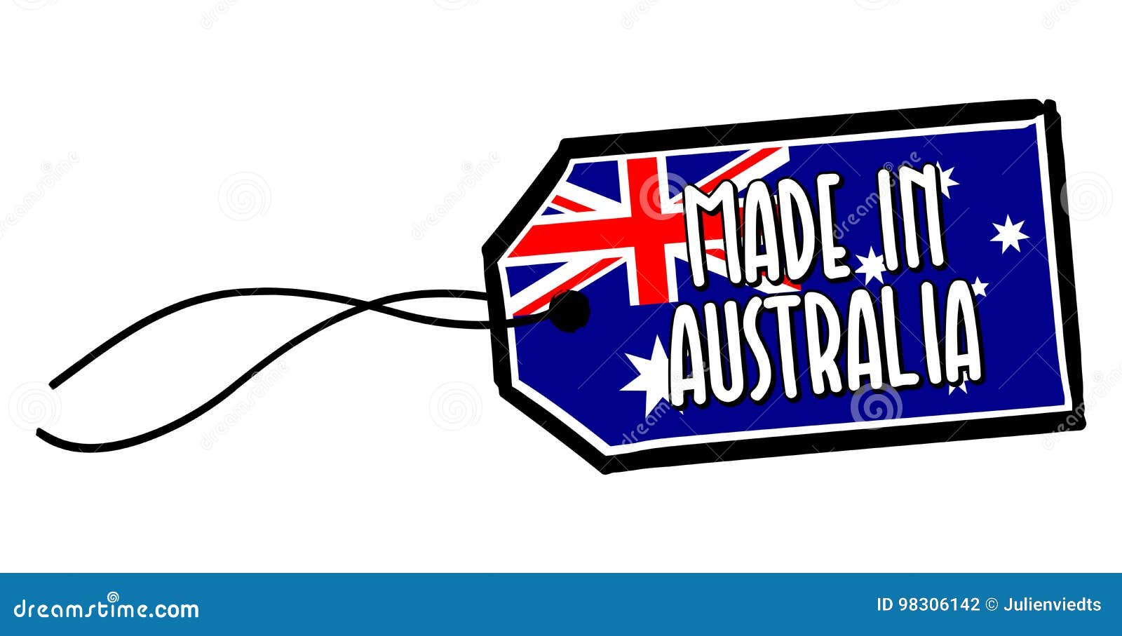 Made in Australia Label. stock vector. Illustration of business - 98306142