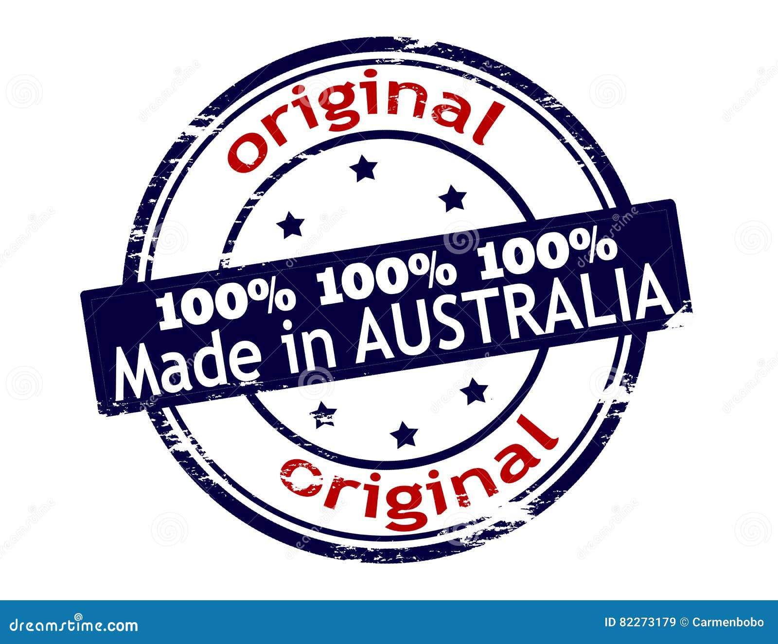 Made in Australia stock vector. Illustration of percent - 82273179
